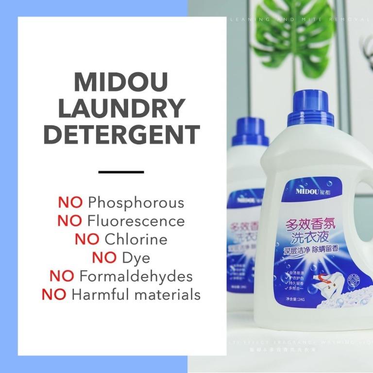 MIDOU Laundry Detergent (Ready Stock), Furniture & Home Living ...