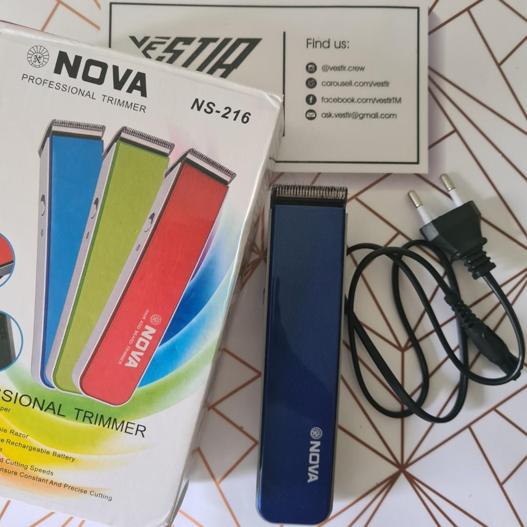 Nova Cordless Hair Shaver/Clipper (NS-216), Beauty & Personal Care, Men ...