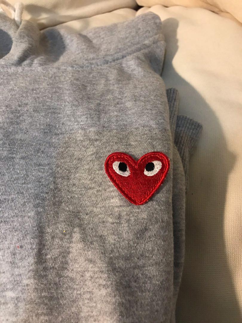 Original CDG Play Commes des Garcon hoodie jacket, Men's Fashion, Coats ...