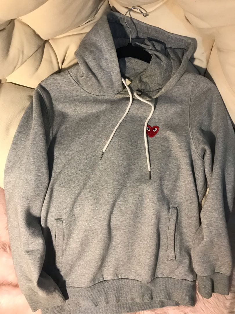 Original CDG Play Commes des Garcon hoodie jacket, Men's Fashion, Coats ...