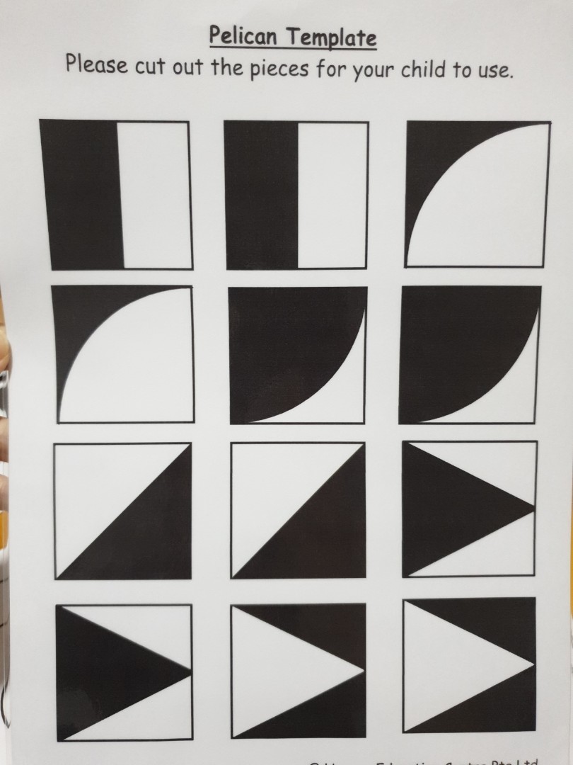 Pelican Iroita Tangram Plate Puzzle Template Laminated, Everything Else ...