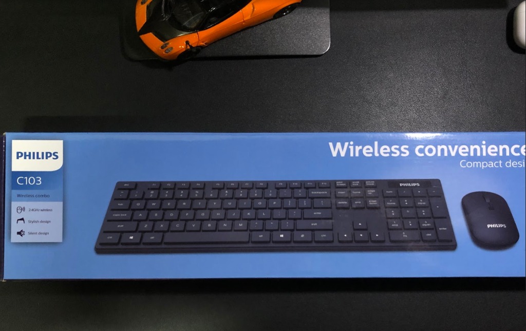 PHILIPS C103 Wireless Keyboard and Mouse Combo, Computers & Tech, Parts ...