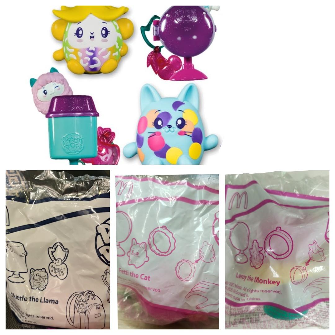 Pikmi Pops -Sets Of 3 (Skittle The Llama/Fetti The Cat/Leroy The Monkey ...
