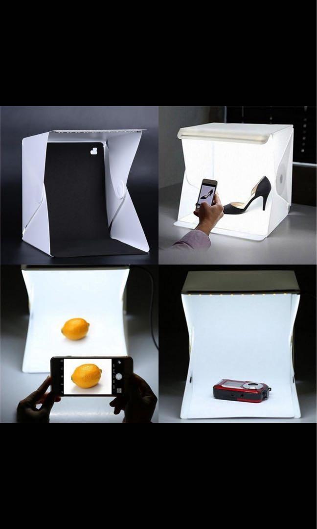 Portable Photography Backdrop with Lighting LED! Professional Studio ...