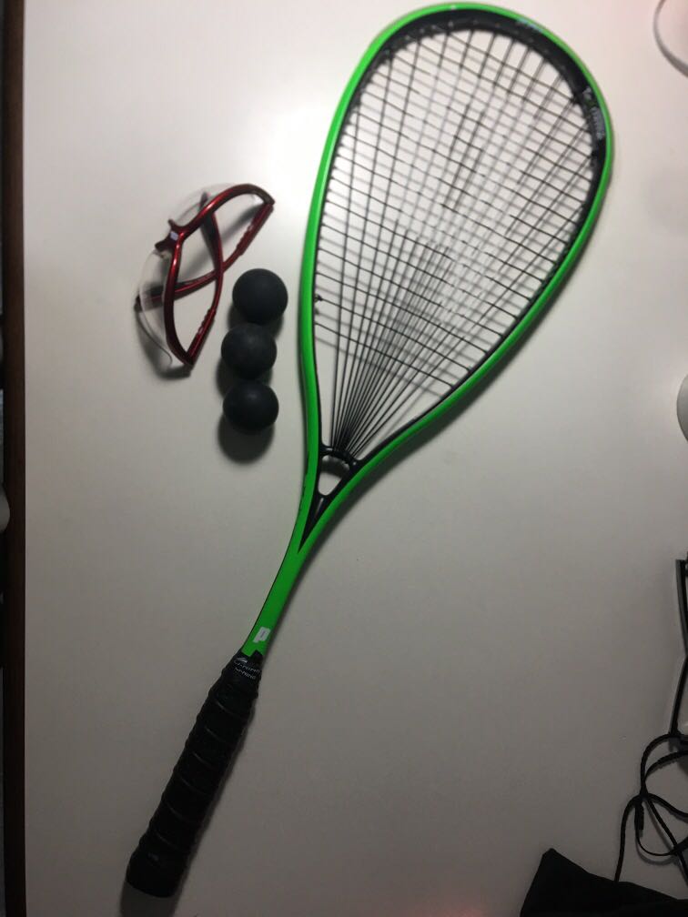 Prince Squash racket and eye wear, Sports Equipment, Sports & Games ...