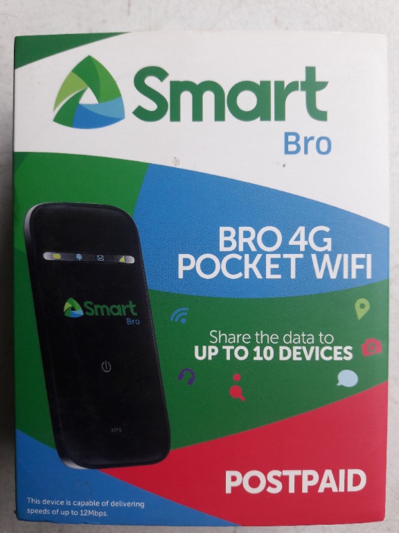SMART BRO 4G pocket wifi, TV & Home Appliances, TV & Entertainment ...