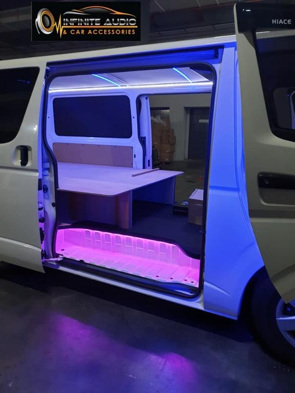 Leg Room and Roof Lining LED Strip (Toyota Hiace), Car Accessories, Car ...