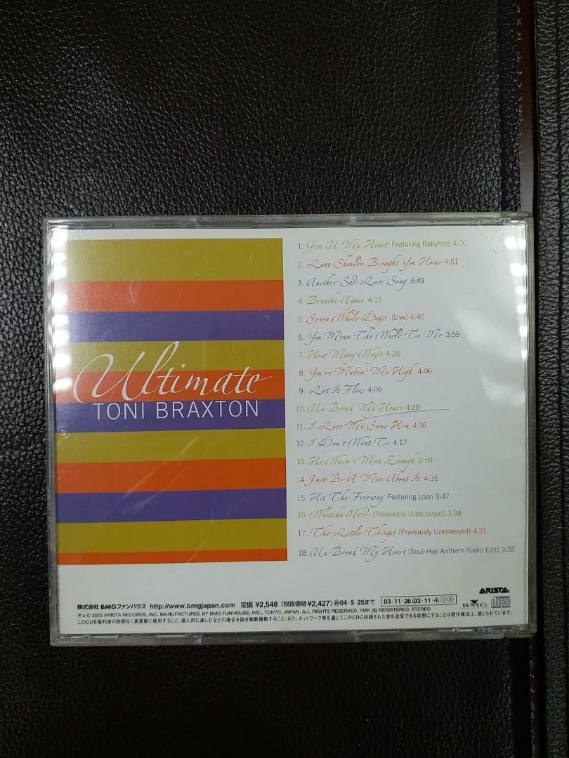 Ultimate Toni Braxton 日版, 興趣及遊戲, 收藏品及紀念品, 明星周邊 - Carousell