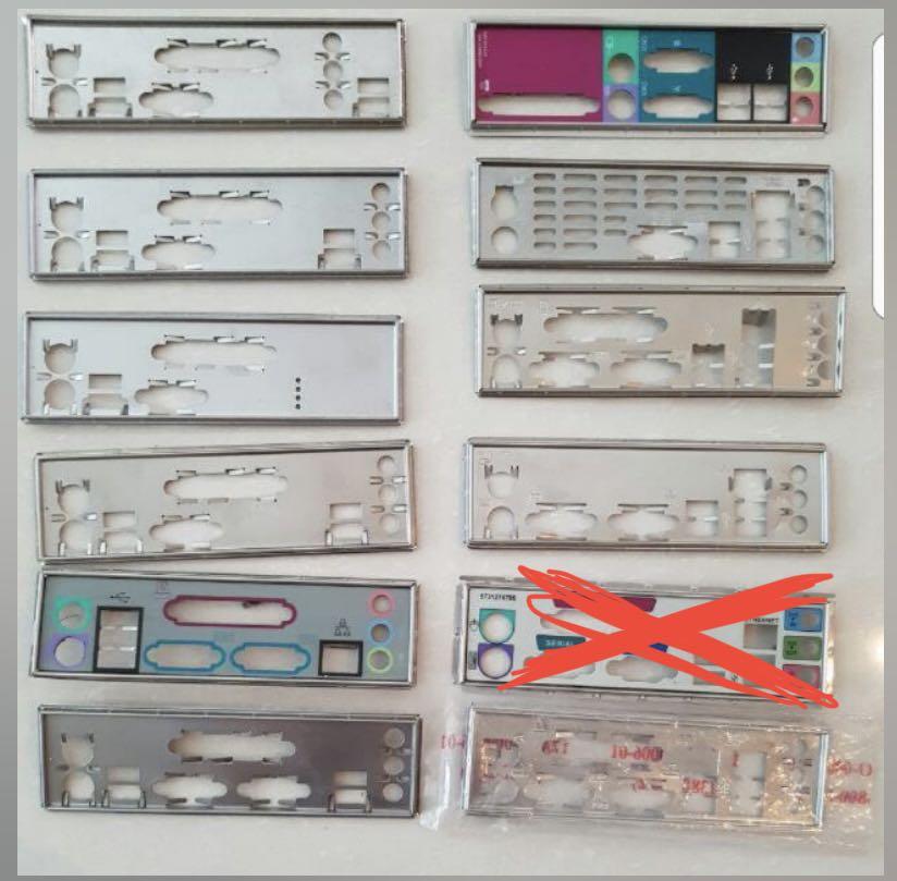Used IO Plate / IO Shield For Various Motherboard, Computers & Tech ...