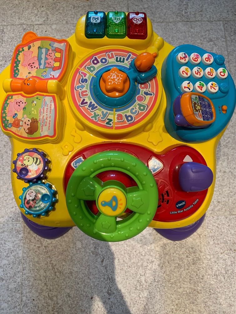 Vtech learning table/activities table, Babies & Kids, Infant Playtime ...