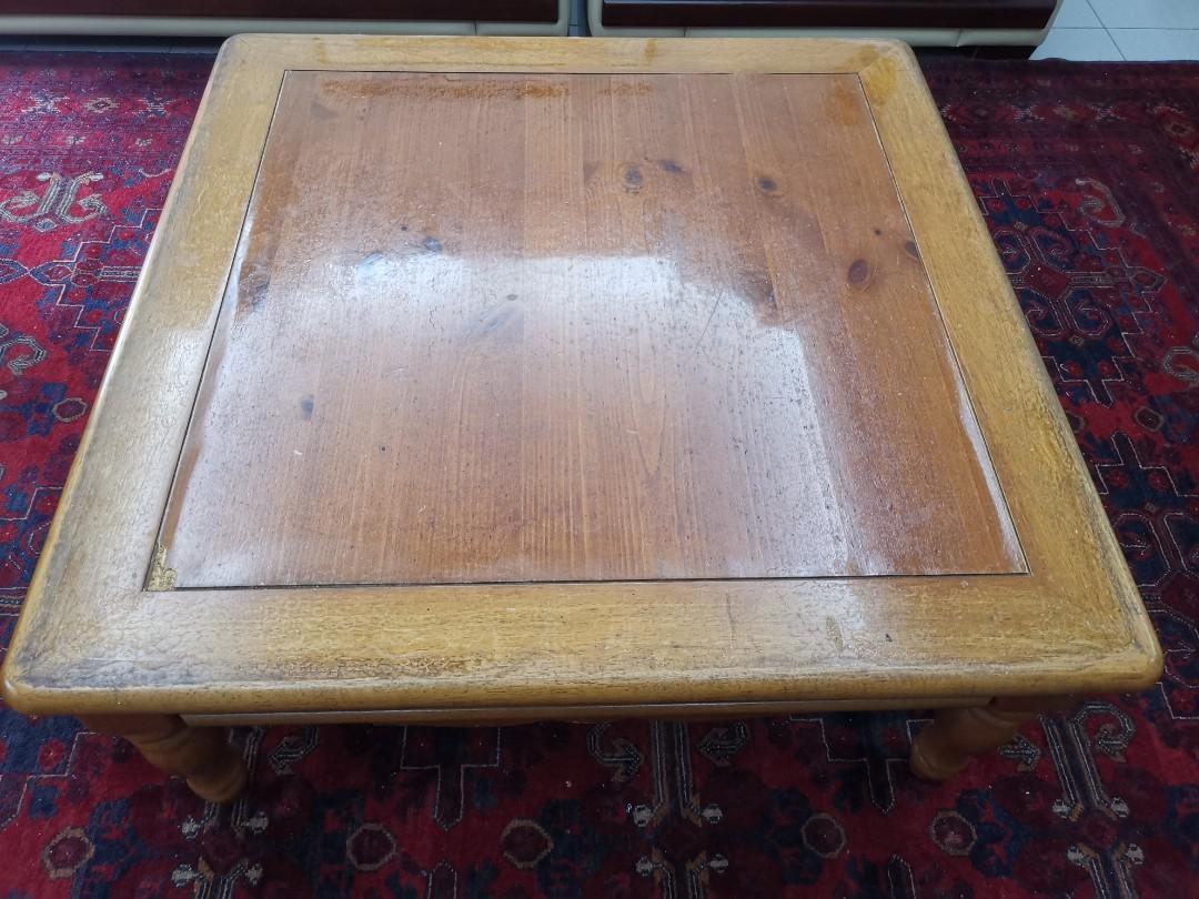 Wooden Coffee Table(with Defects), Furniture & Home Living, Furniture ...