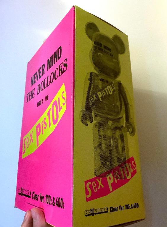 400 100 Bearbrick Sex Pistols Yellow And Pink Ver 透明版 興趣及遊戲 玩具