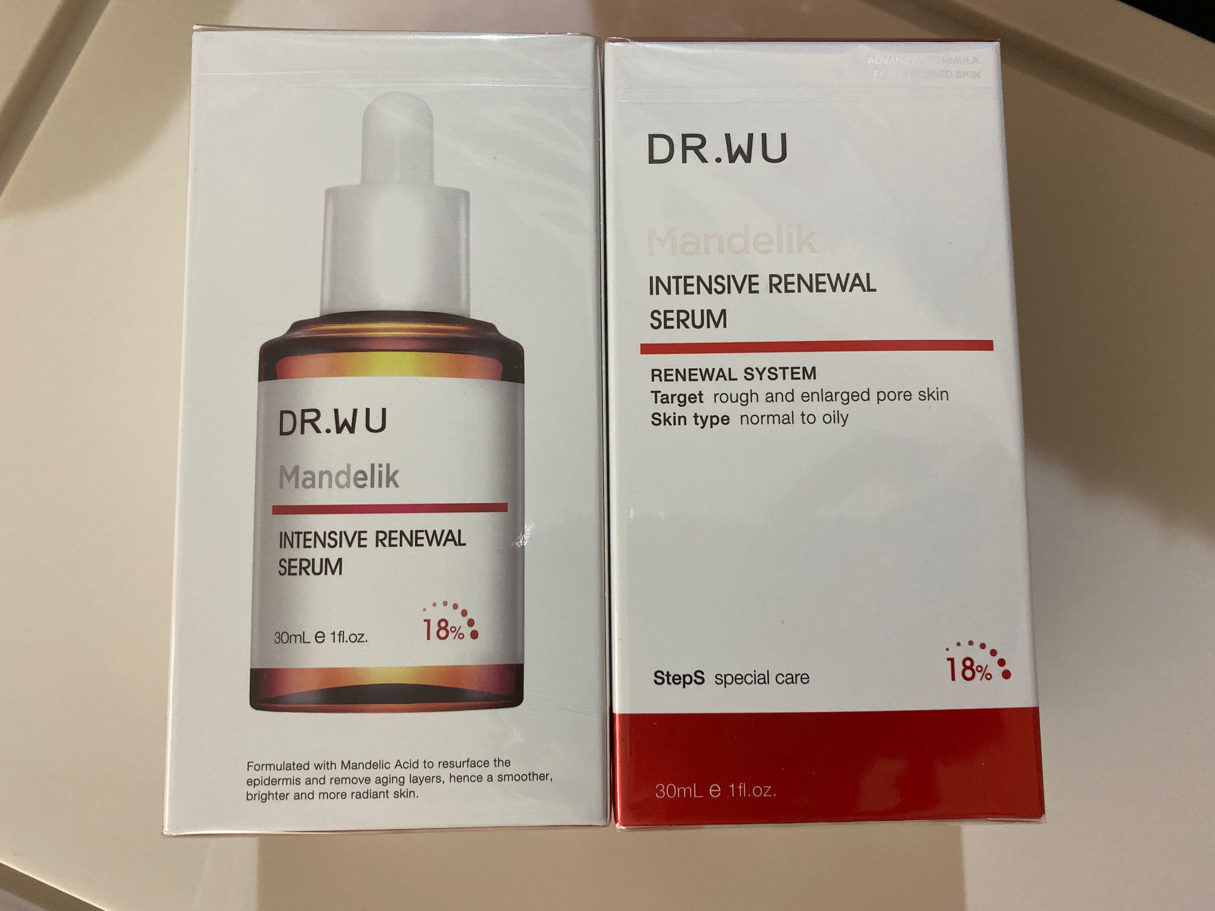 預訂 台灣 Dr Wu 杏仁酸亮白煥膚精華 18% 大支裝30ml, 美容＆化妝品, 健康及美容 - 皮膚護理, 面部 - 面部護理 - Carousell