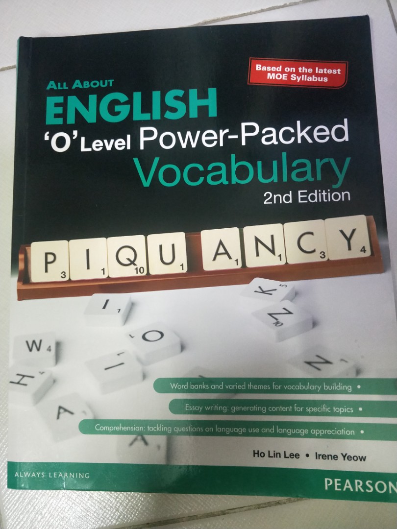All About English O level Power-Packed Vocabulary 2nd Edition (Pearson ...