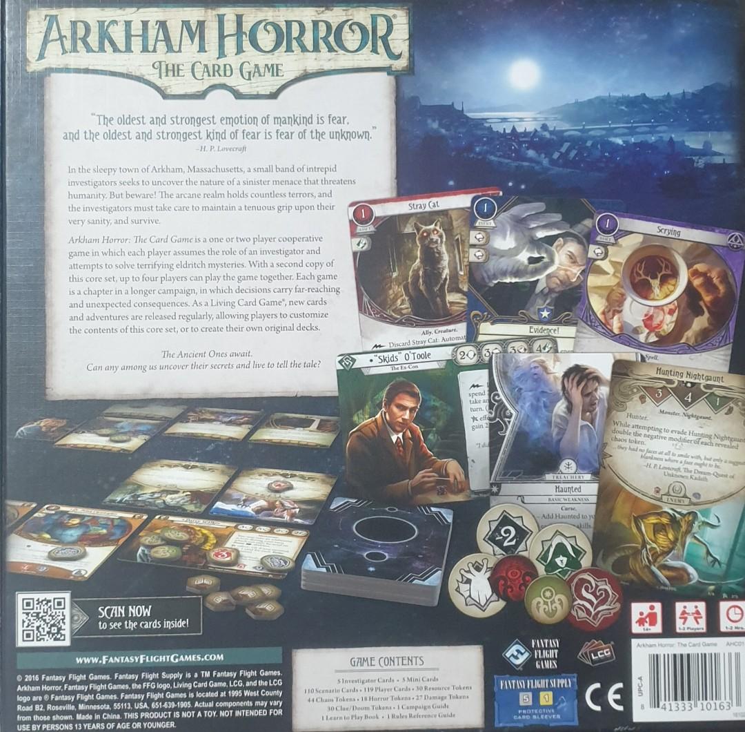 Arkham Horror LCG Base set and 2 expansions, Hobbies & Toys, Toys ...