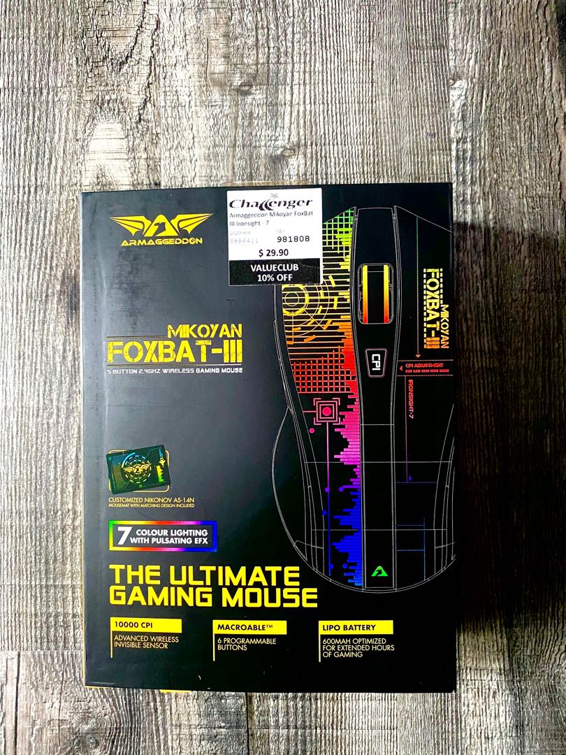 Armageddon Mikoyan Foxbat-III Wireless Gaming Mouse, Computers & Tech ...