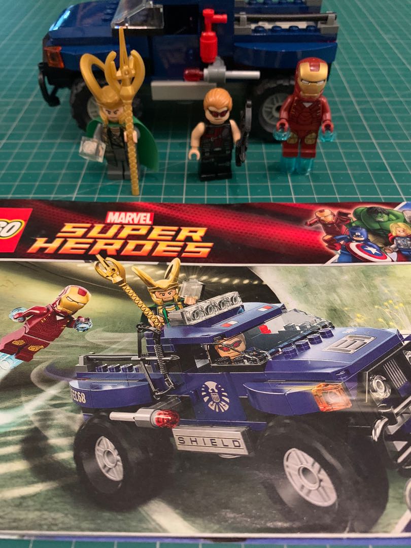 Authentic Marvel Lego Shield Truck Set with Minifigures, Hobbies & Toys ...
