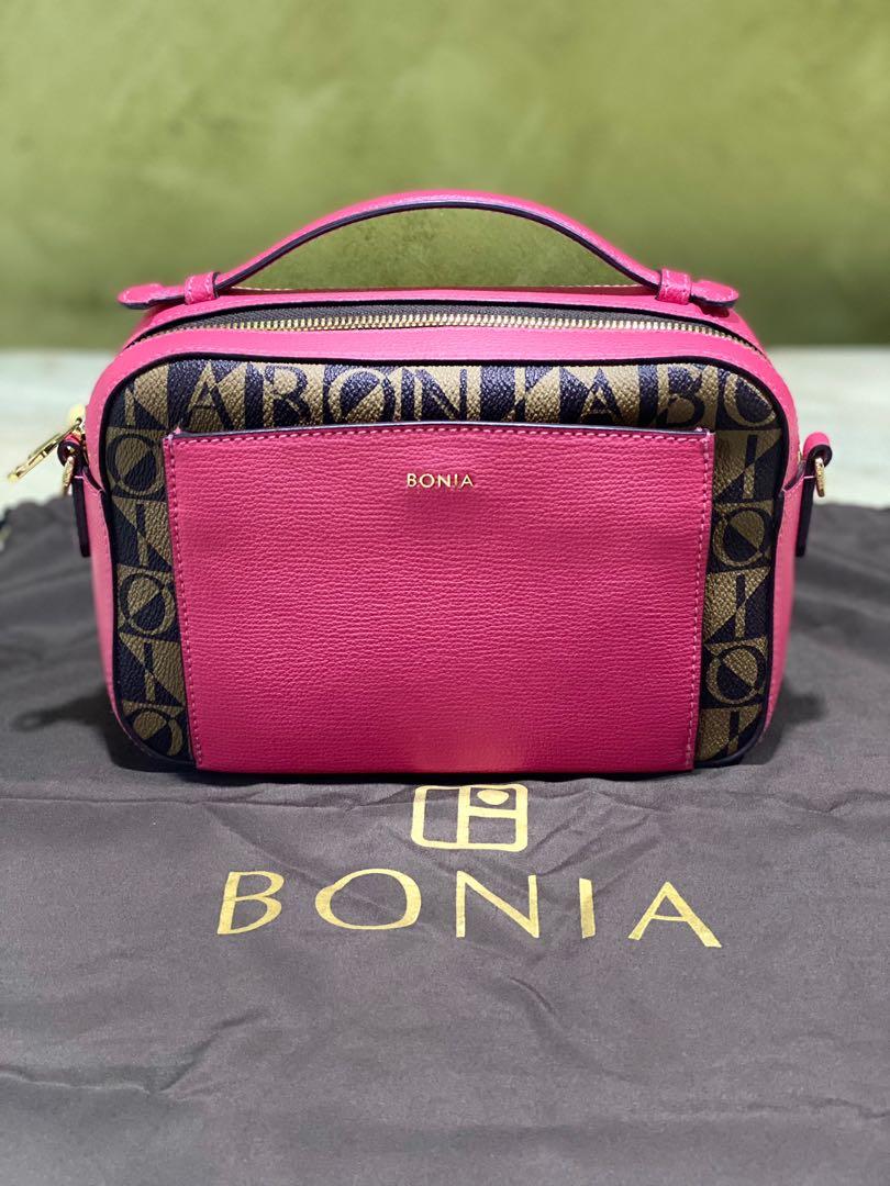 Bonia shoulder bag (pink), Luxury, Bags & Wallets on Carousell