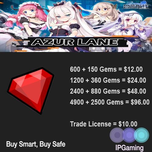 [CHEAPEST] Azur Lane Mobile Gems Top-up Packs, Video Gaming, Video ...