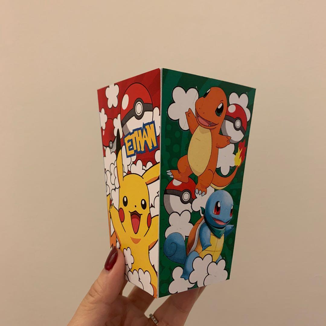 Customised Pokémon popcorn box, Hobbies & Toys, Stationery & Craft ...