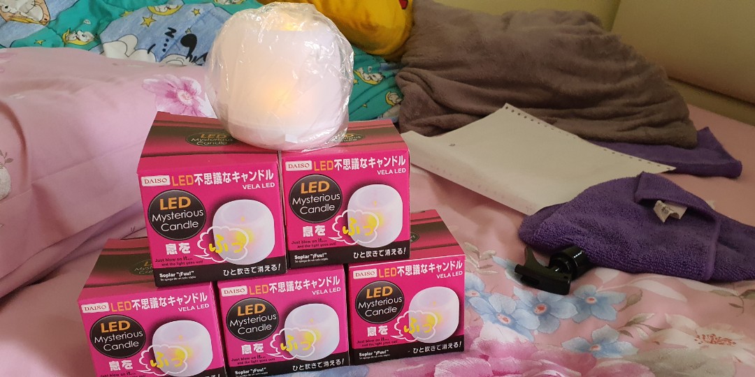 Daiso led Candle Light X 5, Everything Else on Carousell