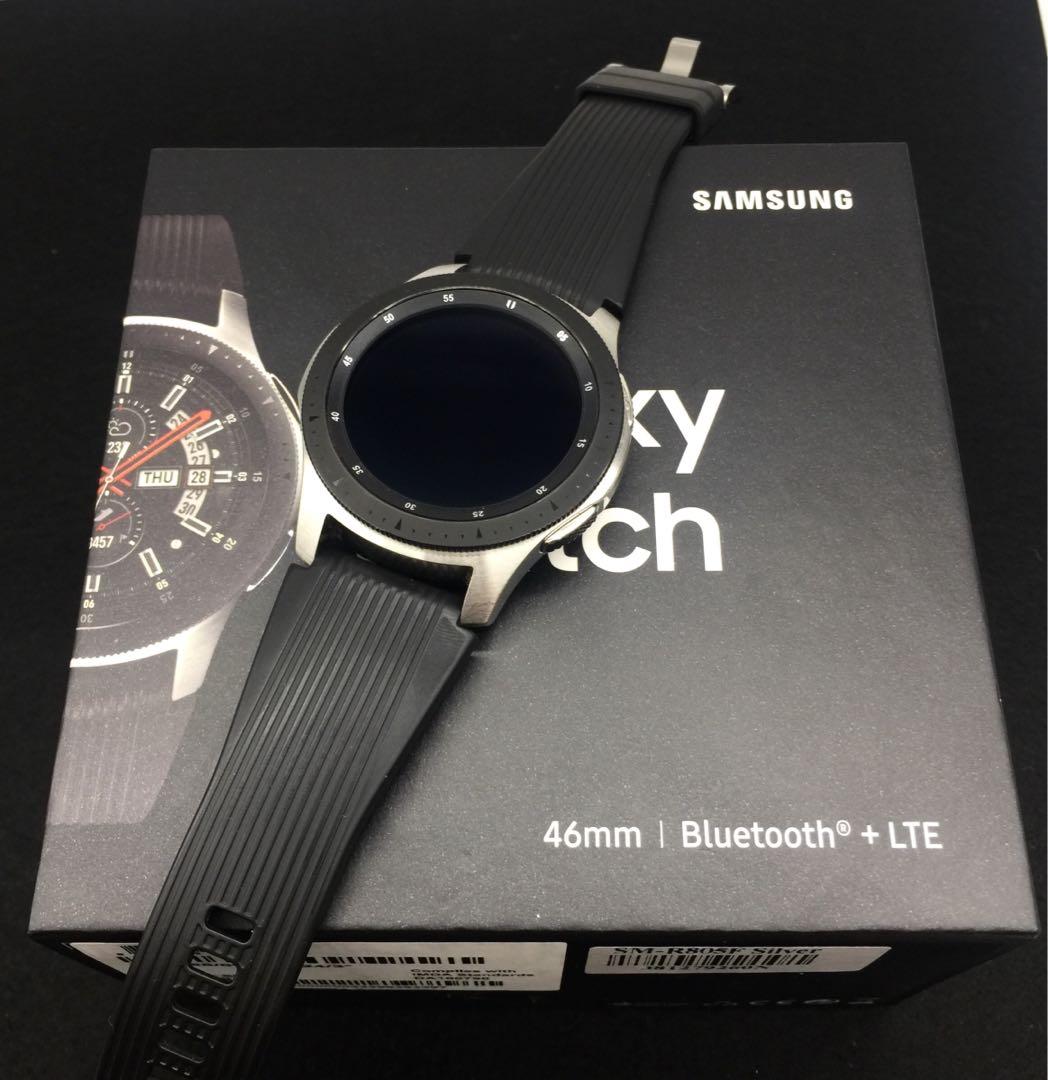 Samsung Galaxy Watch bluetooth + LTE 46MM SM-R805F Full set, Mobile ...