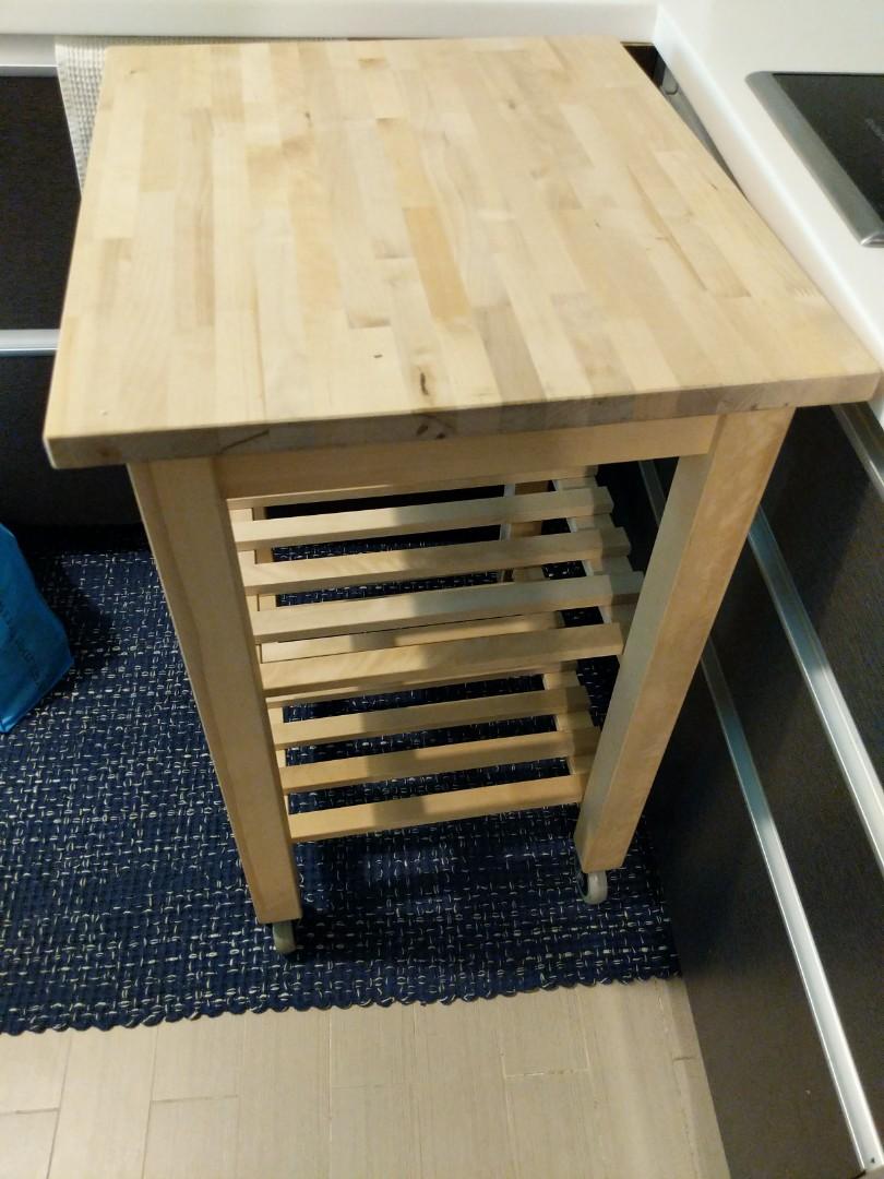 IKEA kitchen bench, Furniture & Home Living, Furniture, Shelves ...