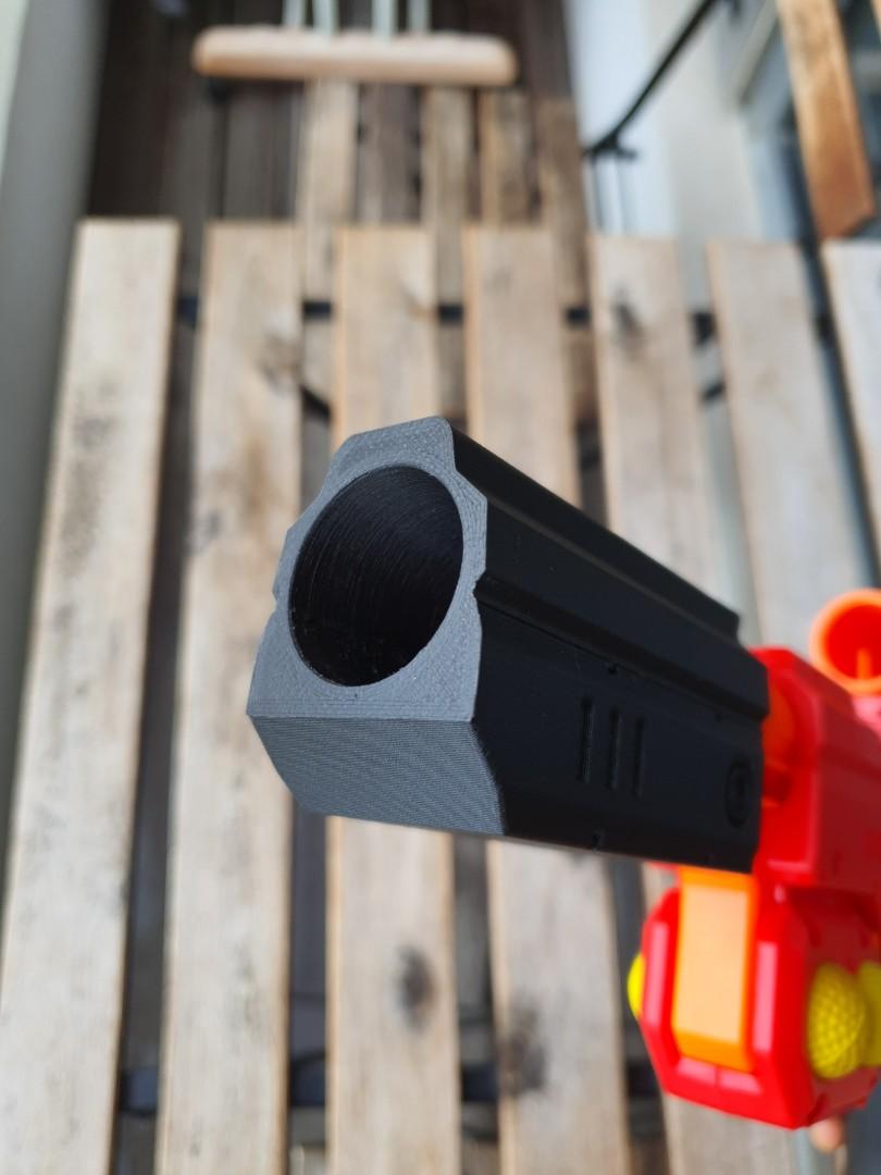 Nerf Knockout Plug in Barrel Extender and Suppressor, Hobbies & Toys ...