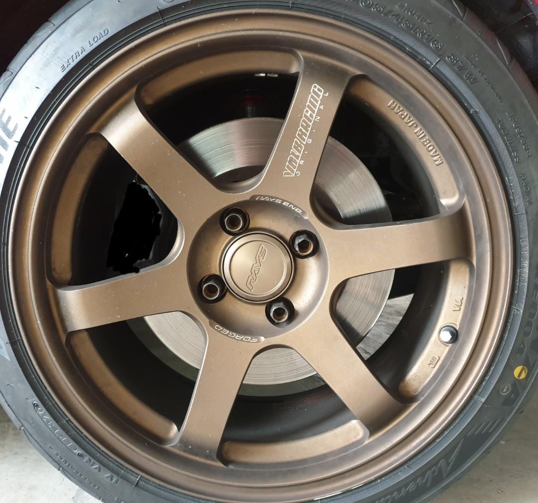 Original VR TE37s, Car Accessories, Tyres & Rims on Carousell