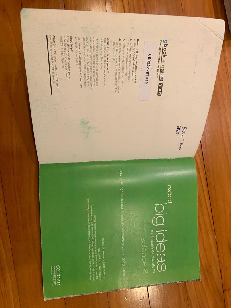 OXFORD BIG IDEAS SCIENCE 8, Hobbies & Toys, Books & Magazines ...