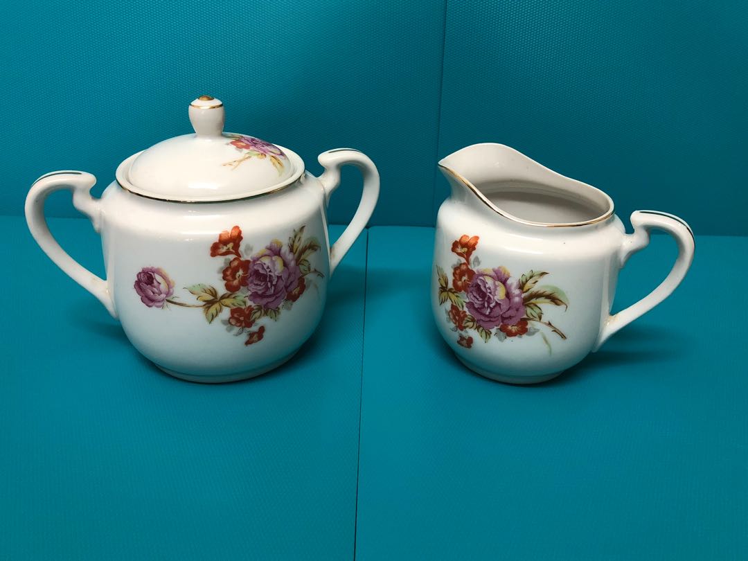 Pearl China mike jar and sugar container, Furniture & Home Living ...