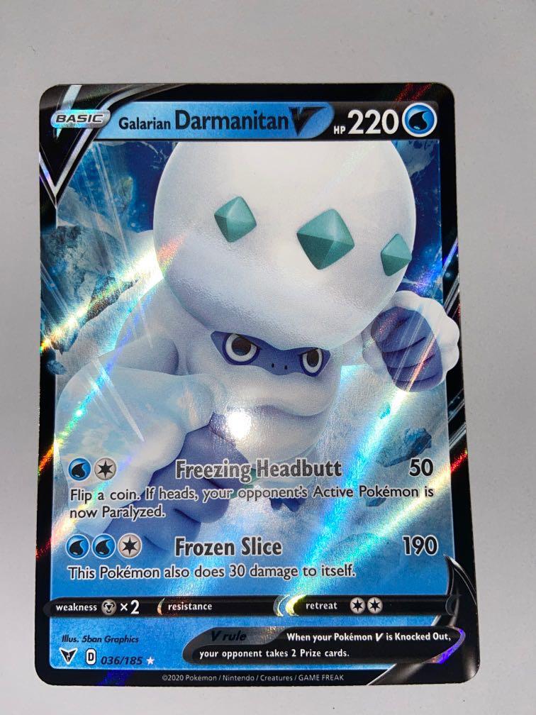 Pokemon Card Galarian Darmanitan V, Hobbies & Toys, Toys & Games on ...
