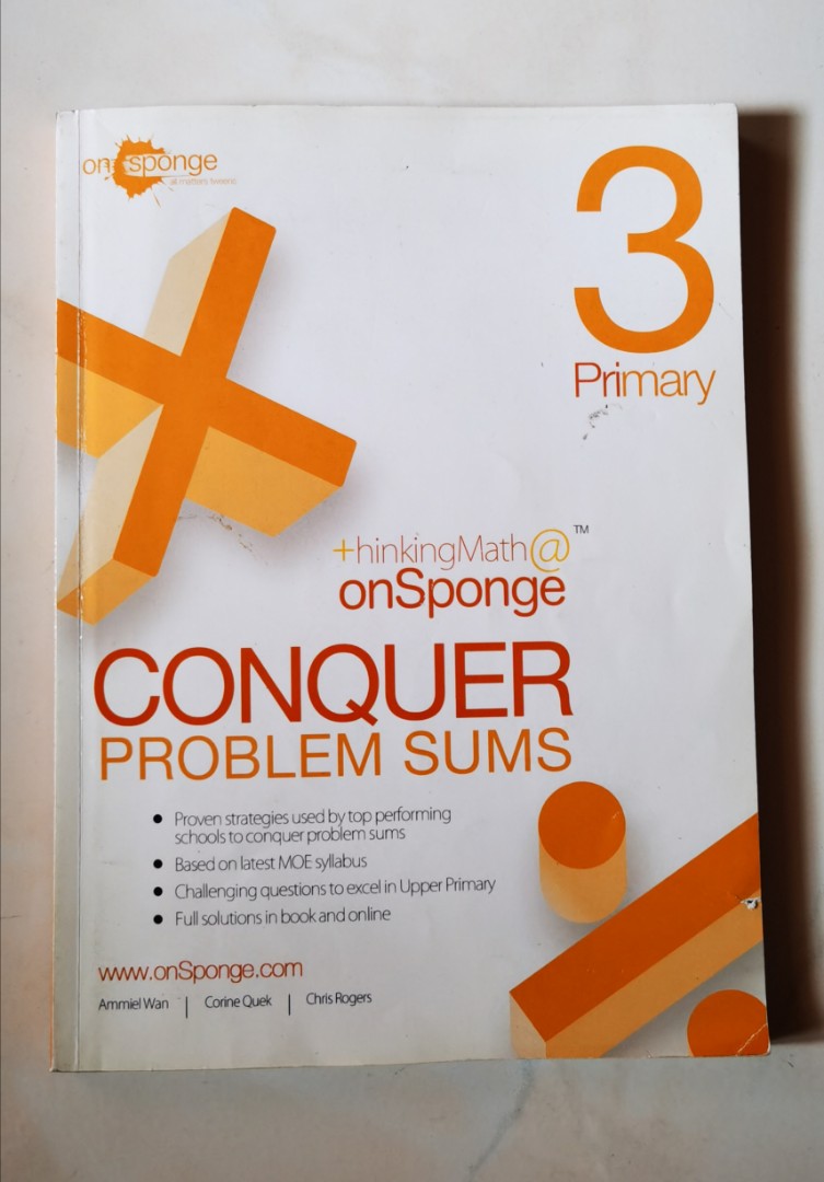 Pri 3 OnSponge Conquer math book, Hobbies & Toys, Books & Magazines ...