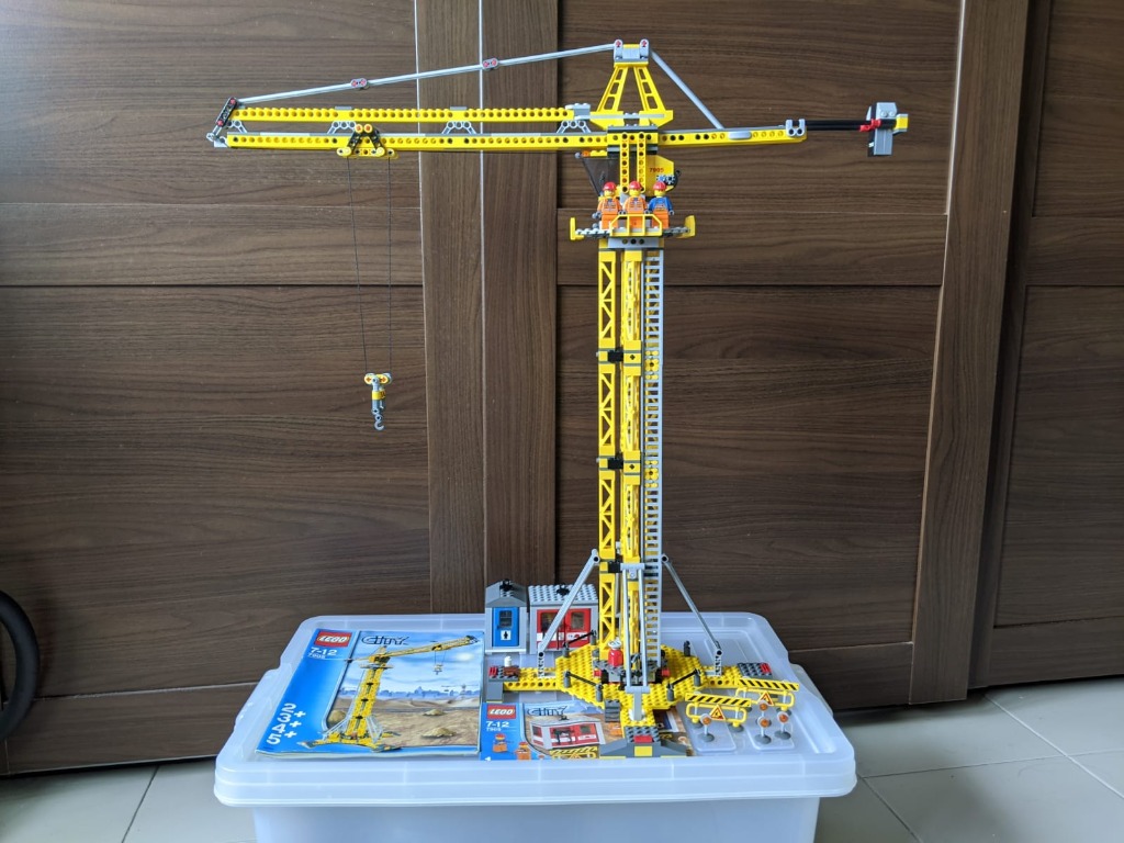 [Read Description] Lego 7095 Building Crane, Hobbies & Toys, Toys ...