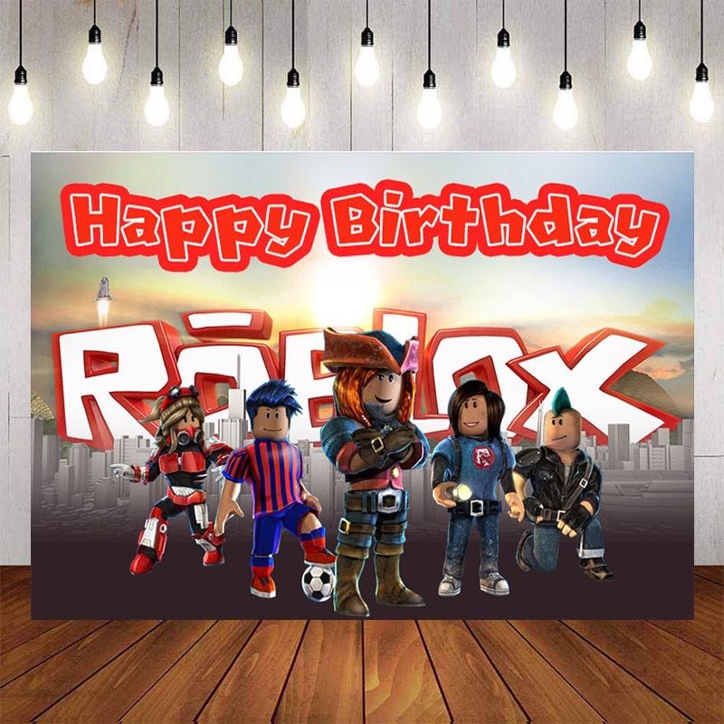 Roblox Theme Happy Birthday Deco Set, Hobbies & Toys, Stationery ...