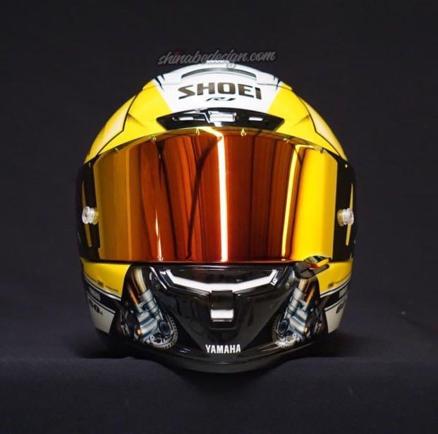 Rosel Gold Visor Shoei, Motorbikes on Carousell