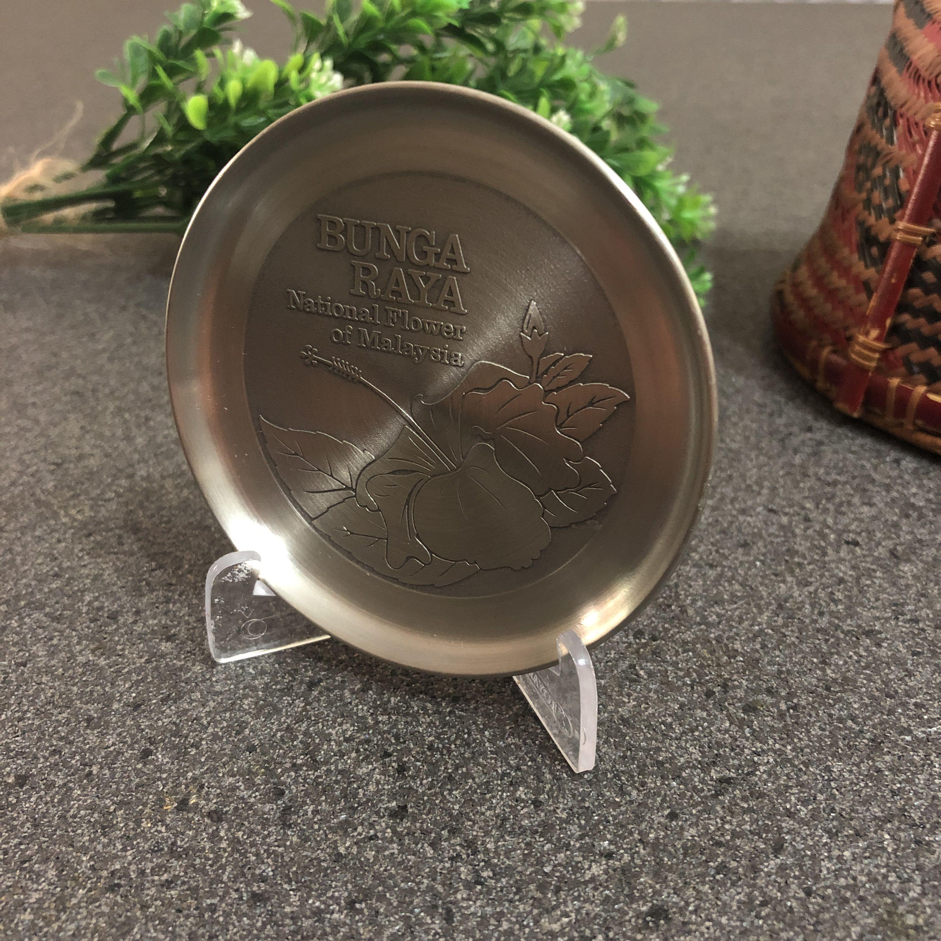 Royal selangor Maybank coaster bunga raya pewter, Hobbies & Toys ...