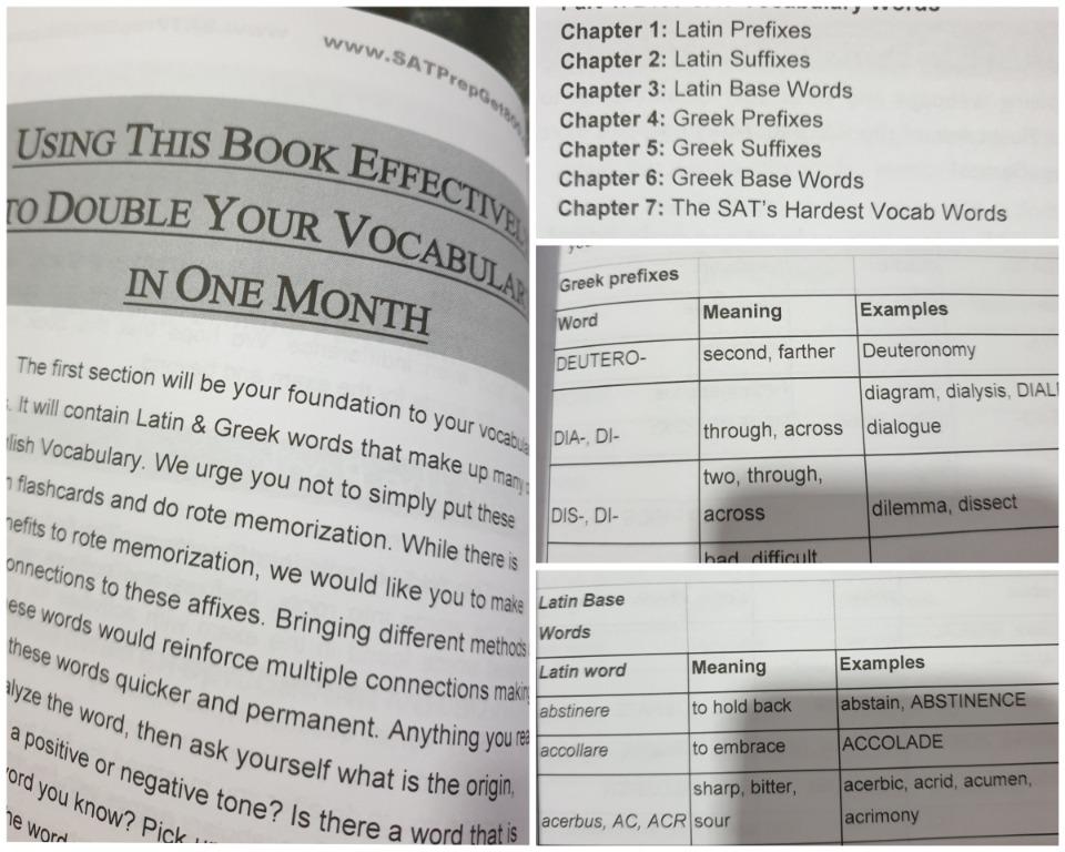 SAT Vocabulary Book + Verbal Advantage BUNDLE, Hobbies & Toys, Books ...