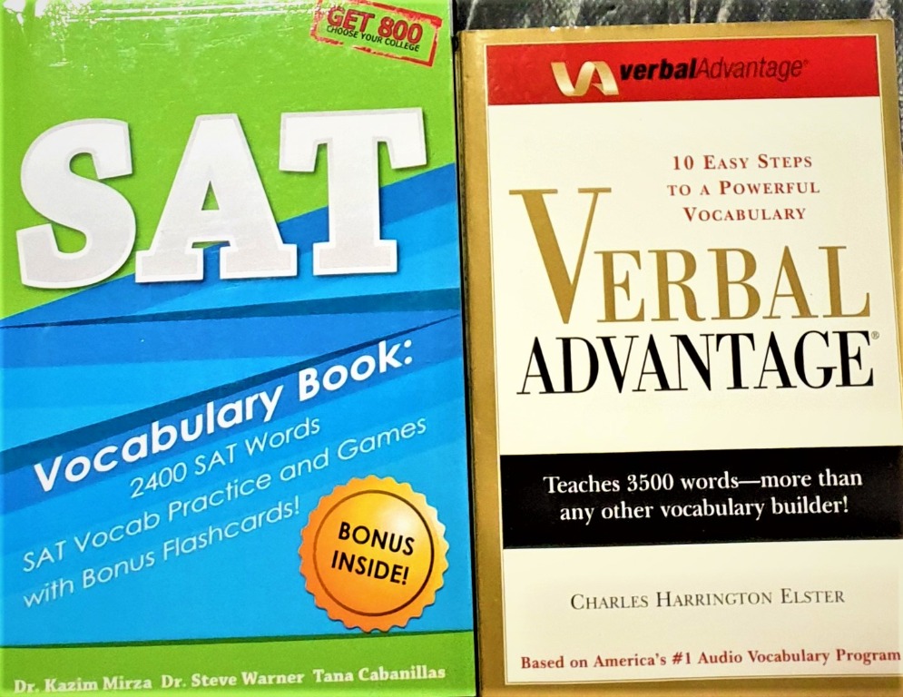 SAT Vocabulary Book + Verbal Advantage BUNDLE, Hobbies & Toys, Books ...