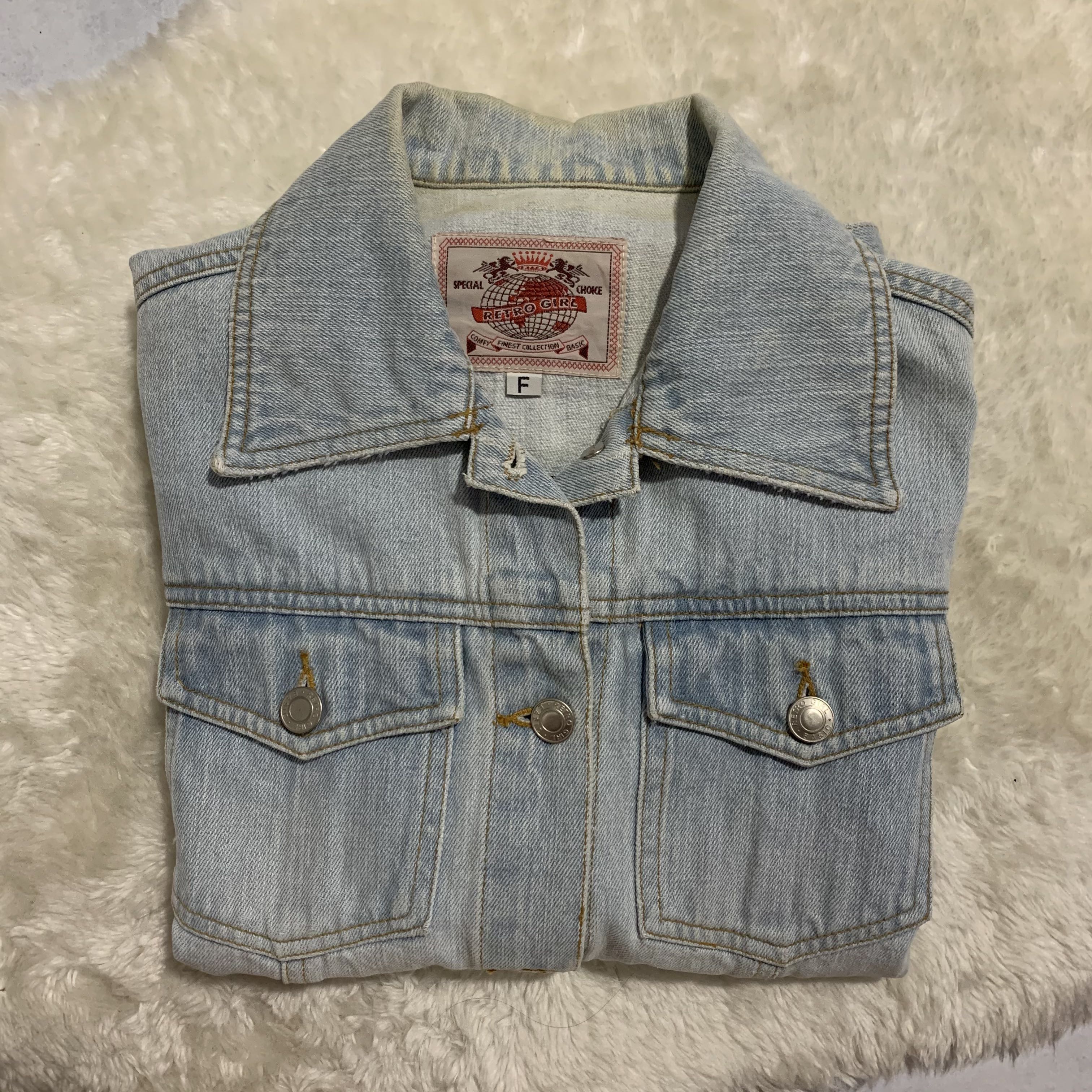 thrifted denim jacket, Women's Fashion, Coats, Jackets and Outerwear on ...