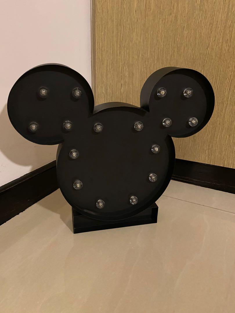 Typo Mickey Mouse light deco, Furniture & Home Living, Home Decor ...