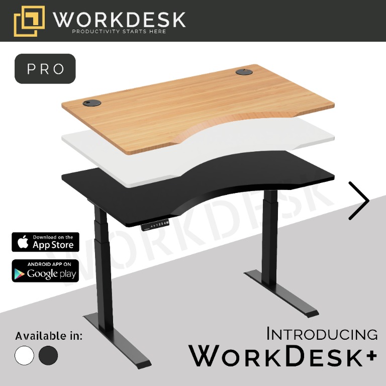 WorkDesk’s Standing Ergonomic Smart Desk WFH Adjustable Study Table ...