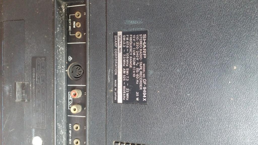 1980s SHARP MINI COMPO BOOMBOX TAPE RADIO ROCK RARE, Hobbies & Toys ...