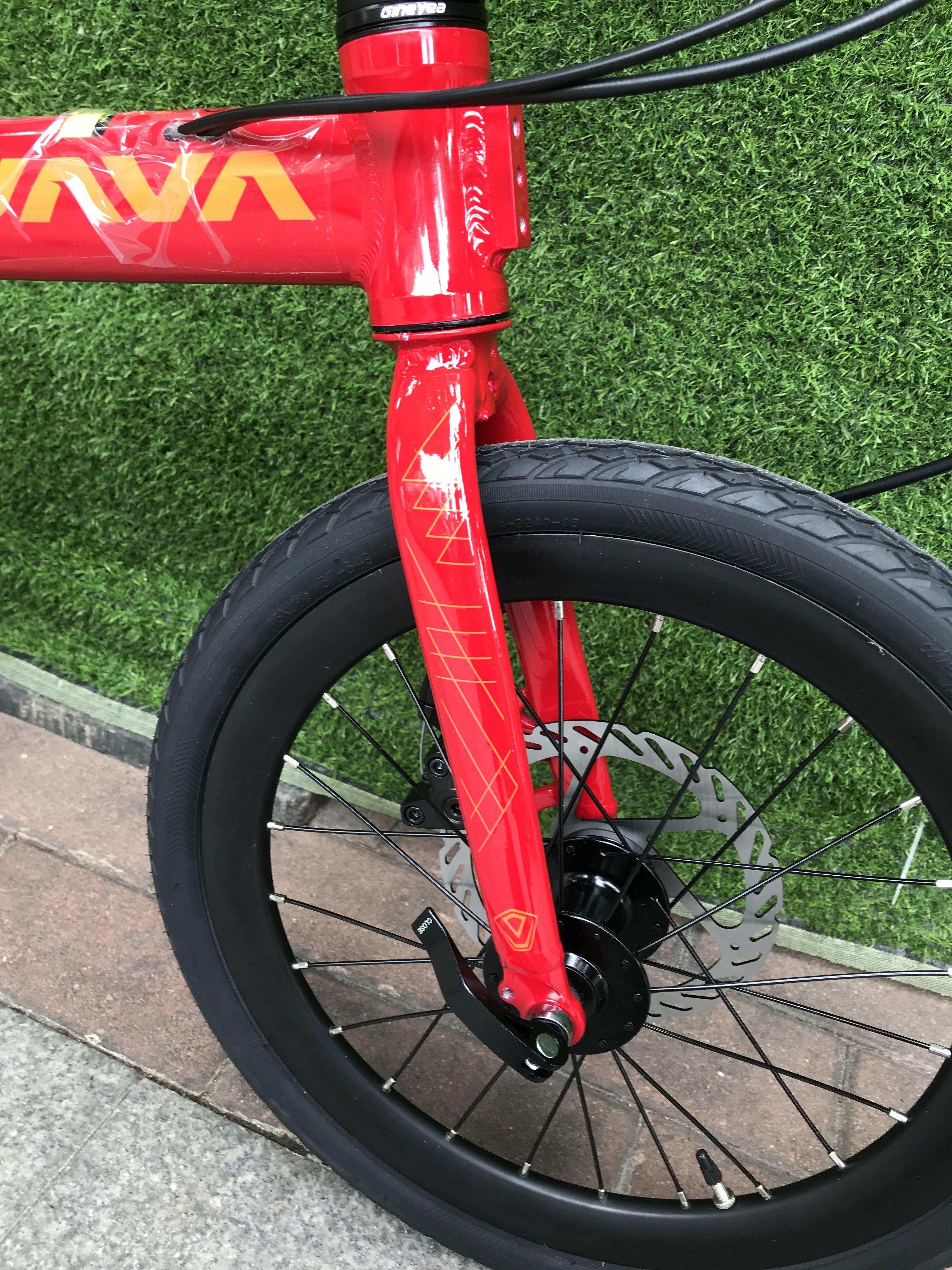 2021 新款 JAVA X2 9S 9速 16吋349 鋁合金碟剎折叠車 送前後蛙燈水架叮叮, 運動產品, 單車及配件, 單車 - Carousell