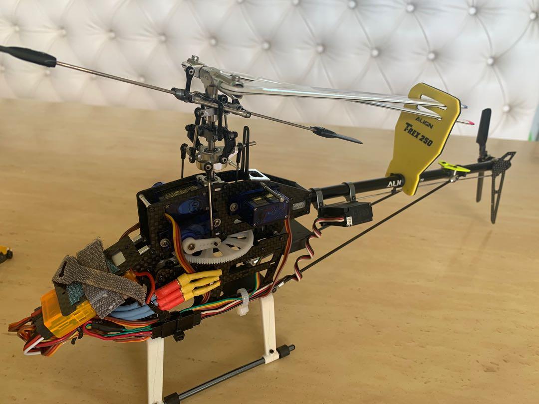 Align Trex 250 Flybar Helicopter, Hobbies & Toys, Toys & Games on Carousell