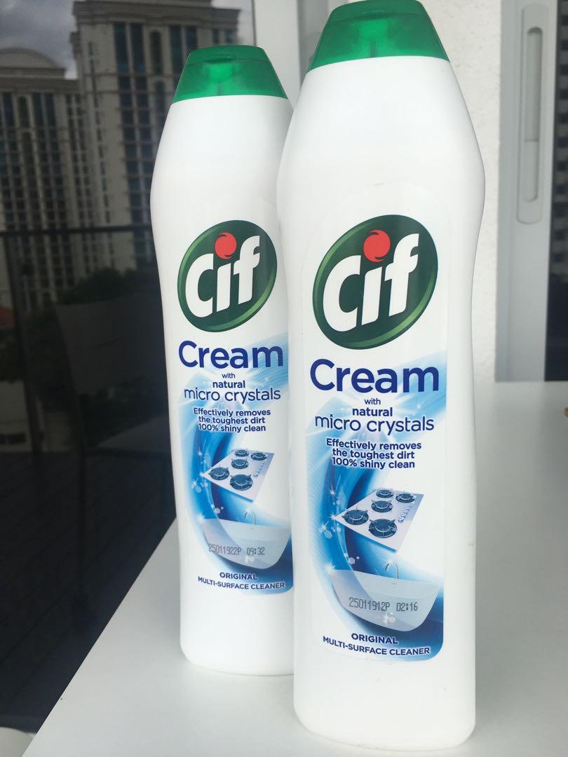 ALL NEW Cif Cream; 2 bottles for S$4, Home Appliances, Cleaning ...