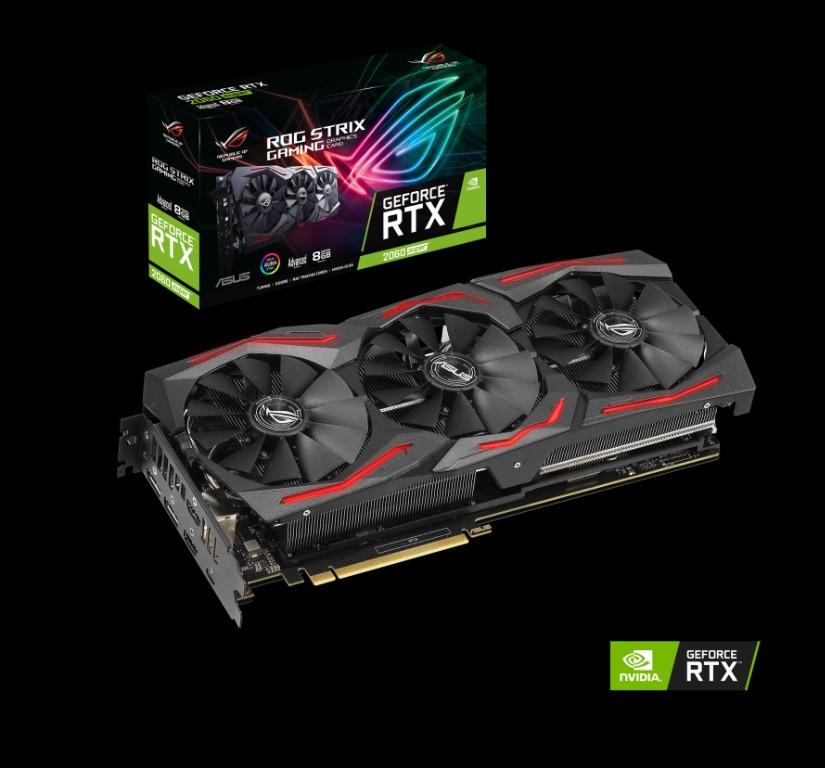 ASUS ROG STRIX GeForce RTX 2060 SUPER Advanced Overclocked EVO 8G GDDR6 ...