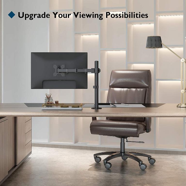 BONTEC Single Arm Desk Mount Ergonomic LCD LED Computer Monitor Bracket ...