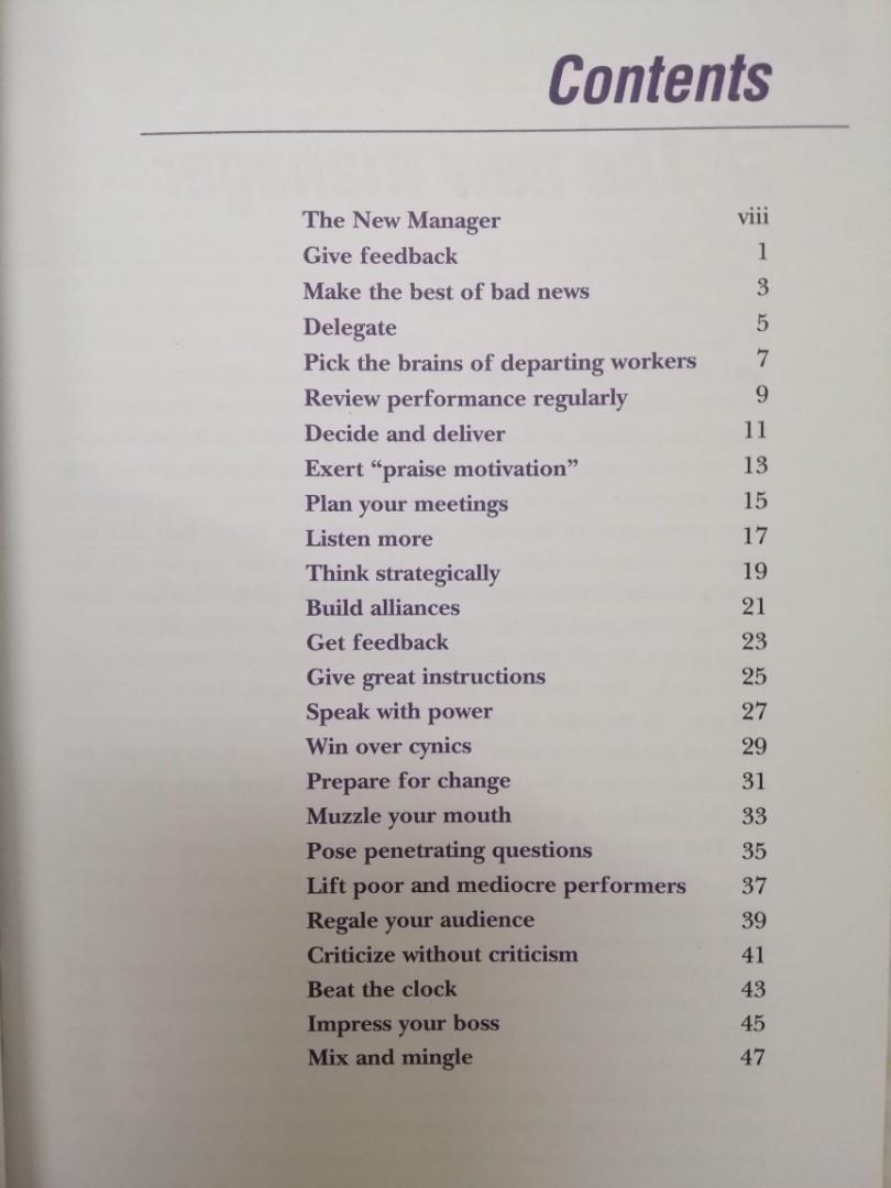 BOOK: THE NEW MANAGERS HANDBOOK "24 Lessons For Mastering Youtmr ...