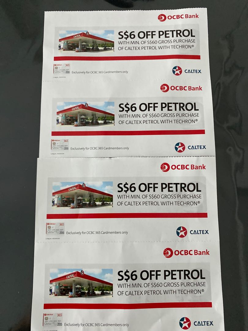 Caltex voucher, Entertainment, Gift Cards & Vouchers on Carousell